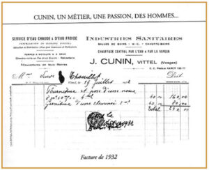 JULES CUNIN VITTEL - Notre histoire